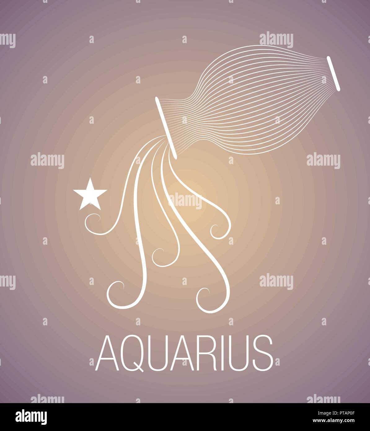Zodiacal sign of aquarius Stock Vector Images - Alamy