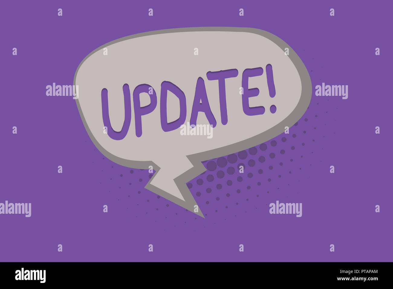 Handwriting text UPDATE. Concept meaning Make something more modern ...