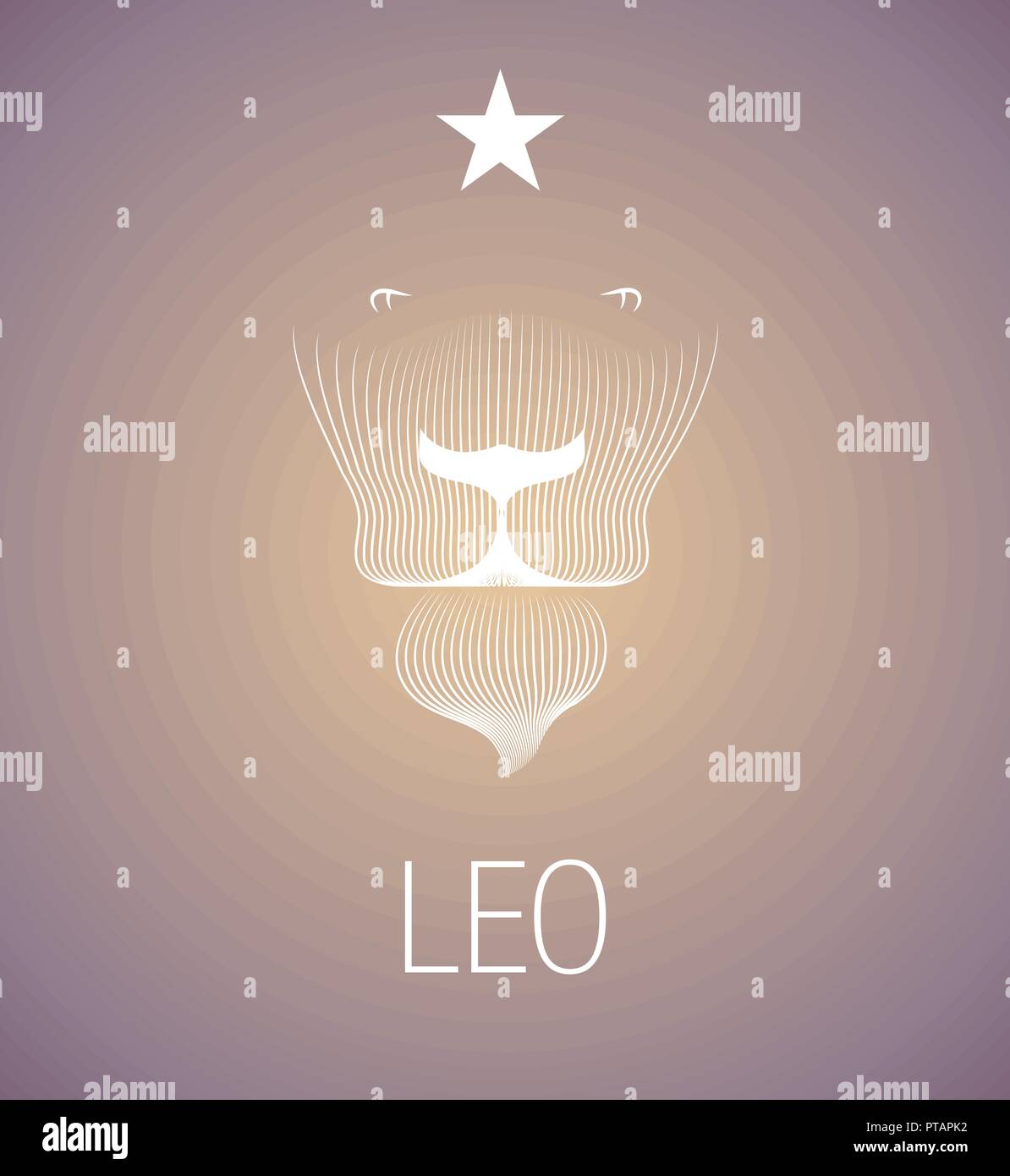 Zodiac Sign. Leo. Vector Illustration Stock Vector Image & Art - Alamy