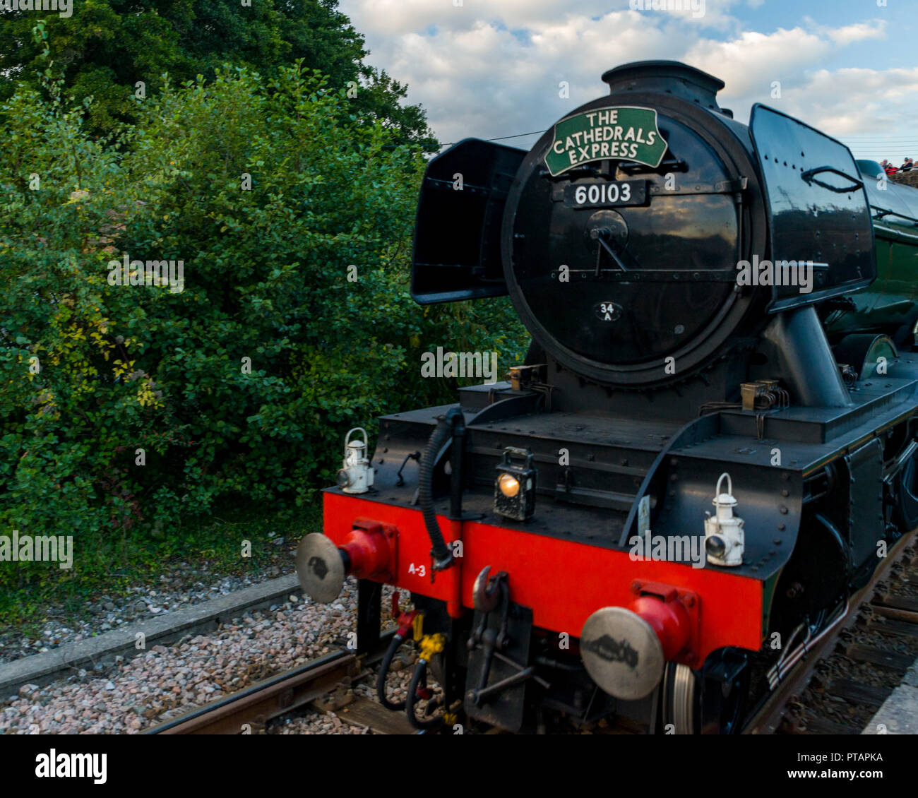 Historic steam Train "The Cathedral Express" chugged into Par station ...