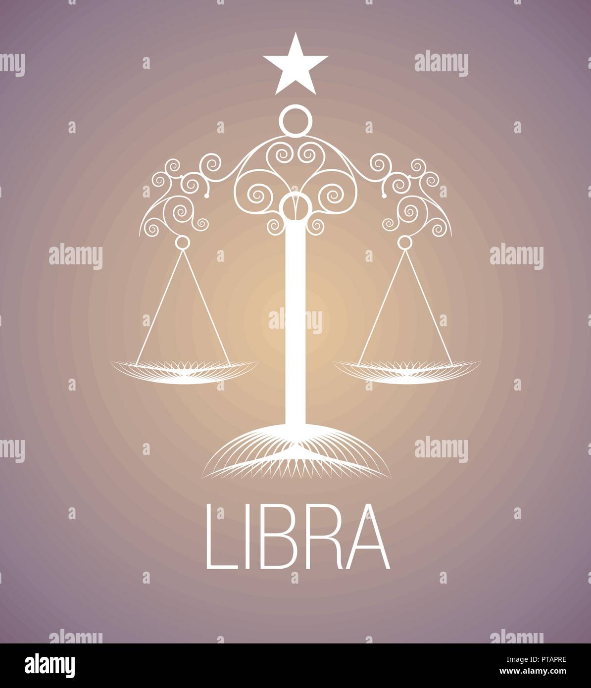 Libra zodiacal sign Stock Vector Images - Alamy