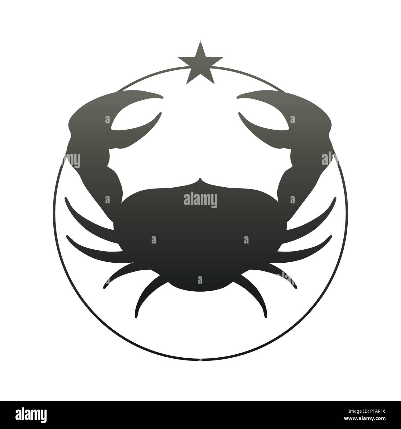 Zodiac Sign. Cancer. Vector Illustration Stock Vector Image & Art - Alamy