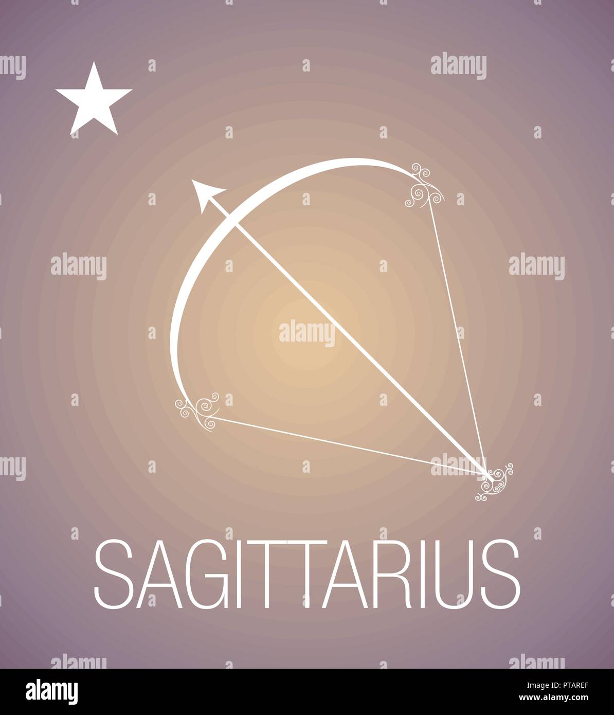 Sagittarius logo vector hi-res stock photography and images - Alamy