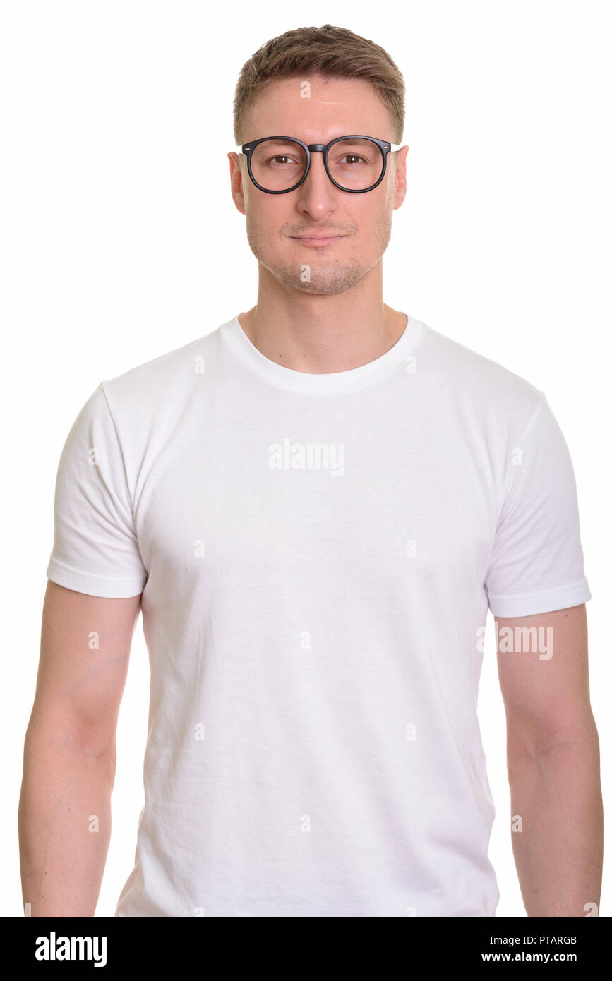 Glasses caucasian adult hi-res stock photography and images - Alamy