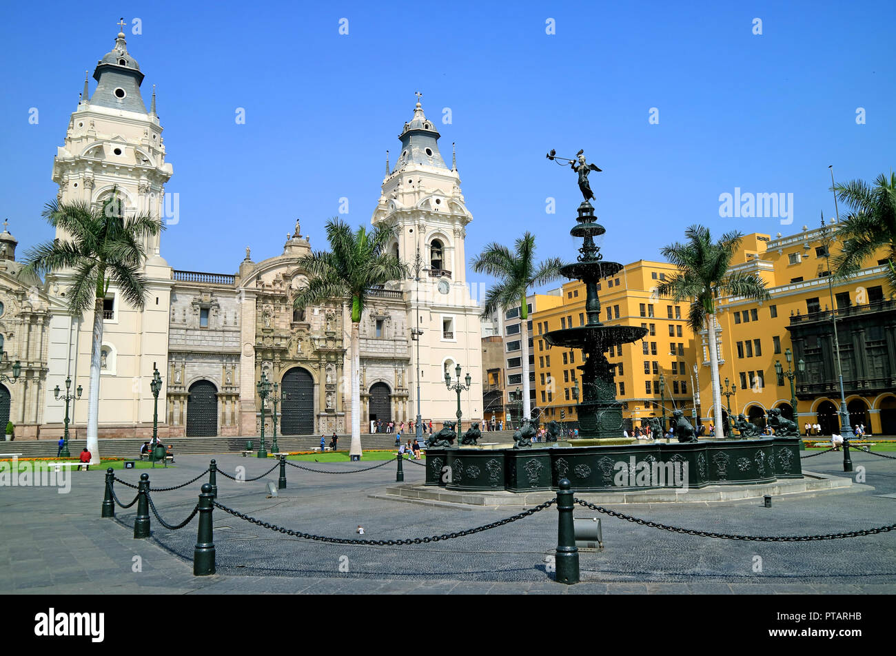 Lima main square hi-res stock photography and images - Alamy
