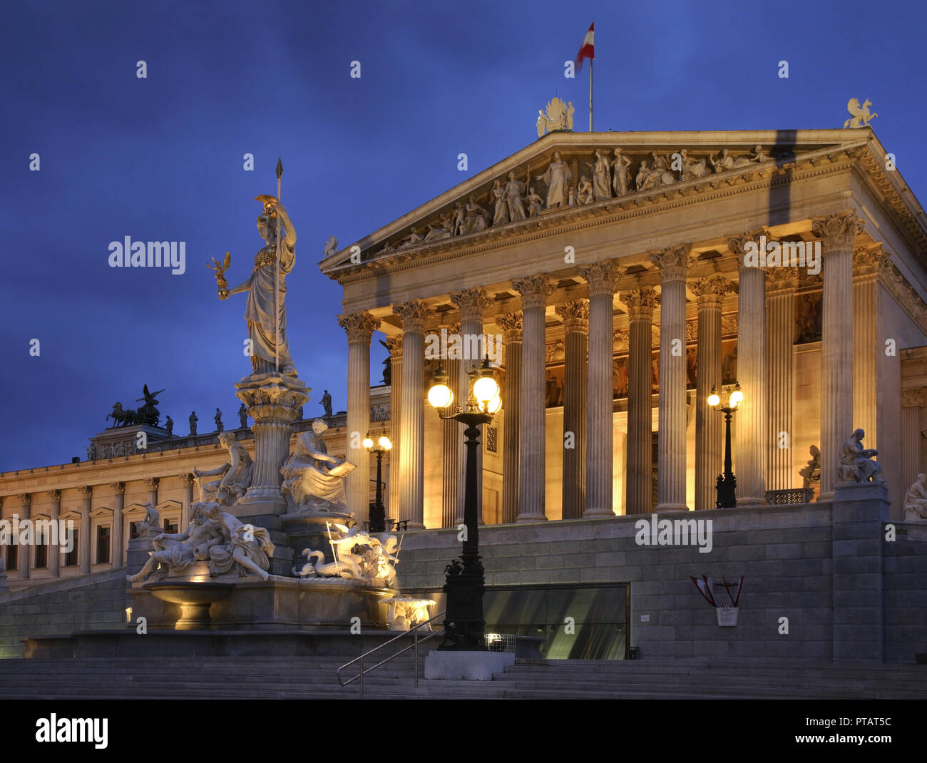 Austrian Parliament Building in Vienna. Austria Stock Photo - Alamy