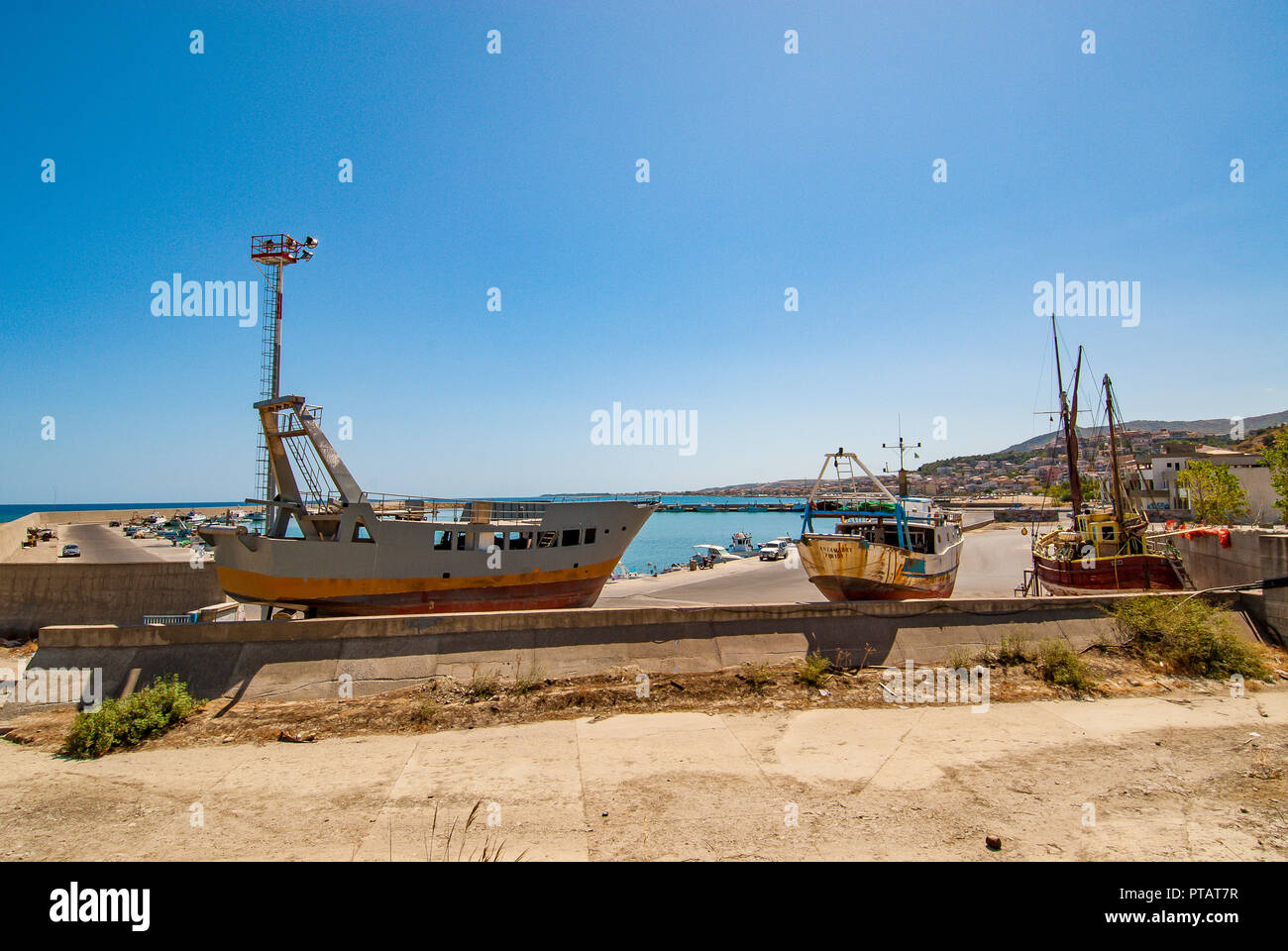 Italy Calabria Cariati port Stock Photo - Alamy