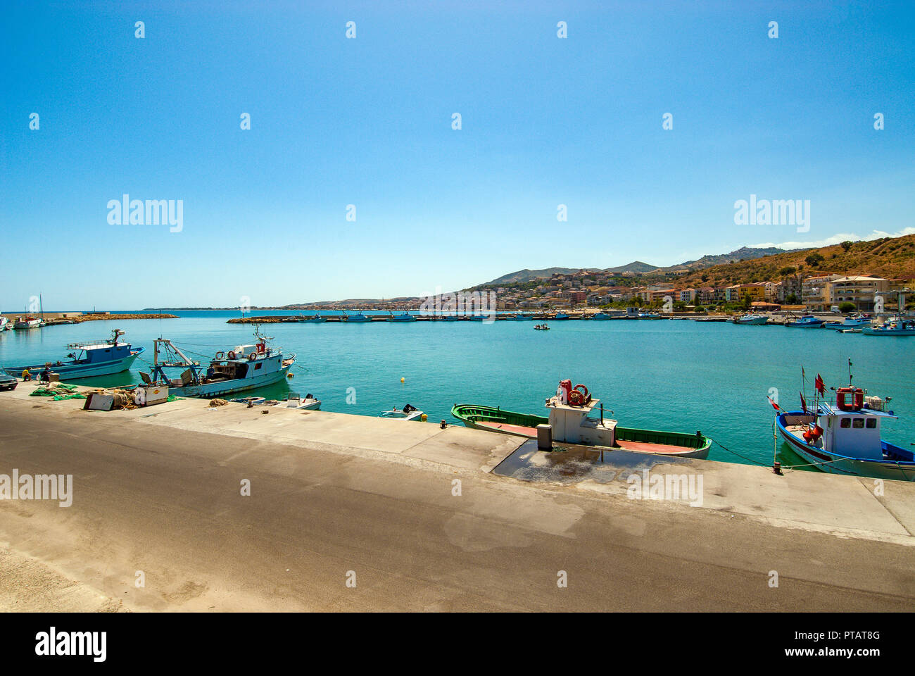 Italy Calabria Cariati port Stock Photo - Alamy