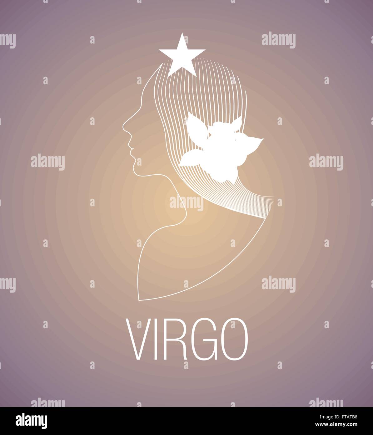 Virgo zodiac emblem hi-res stock photography and images - Alamy