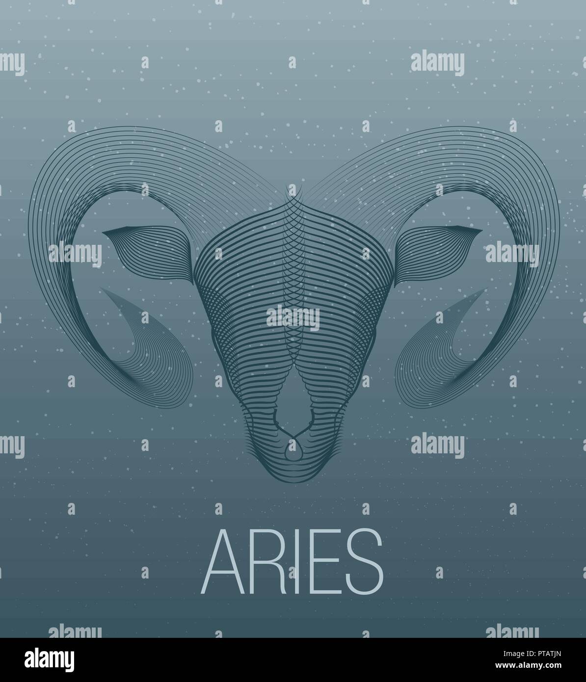 Zodiac Sign. Aries. Vector Illustration Stock Vector Image & Art - Alamy