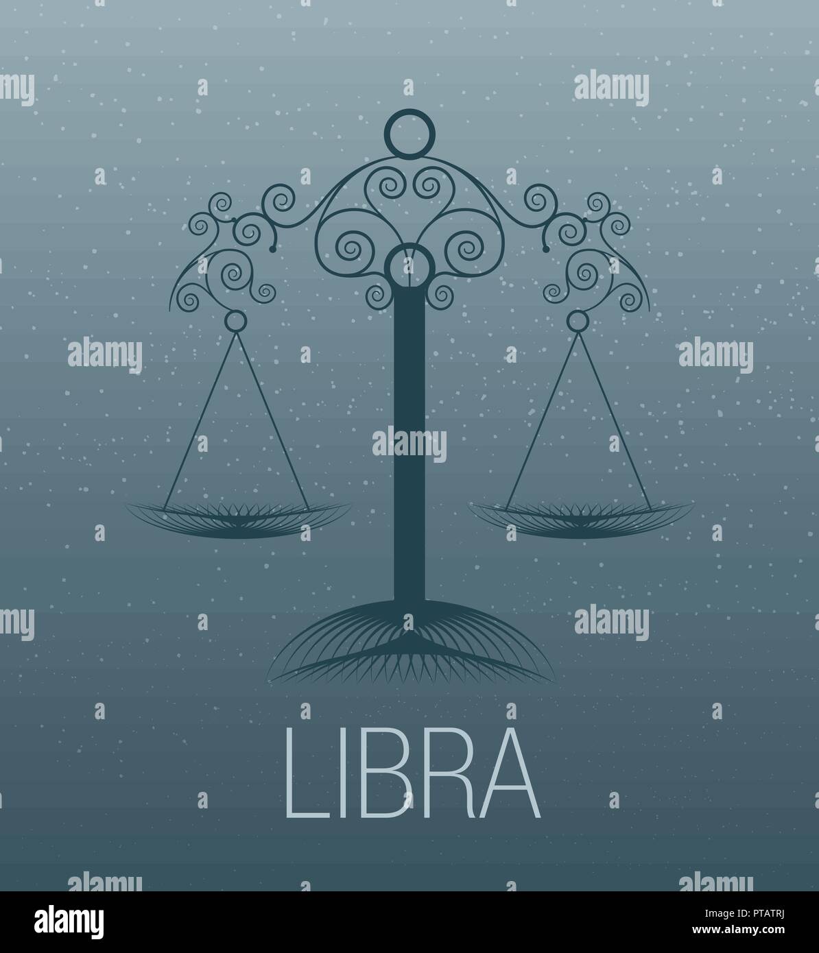 Zodiac Sign. Libra. Vector Illustration Stock Vector Image & Art - Alamy