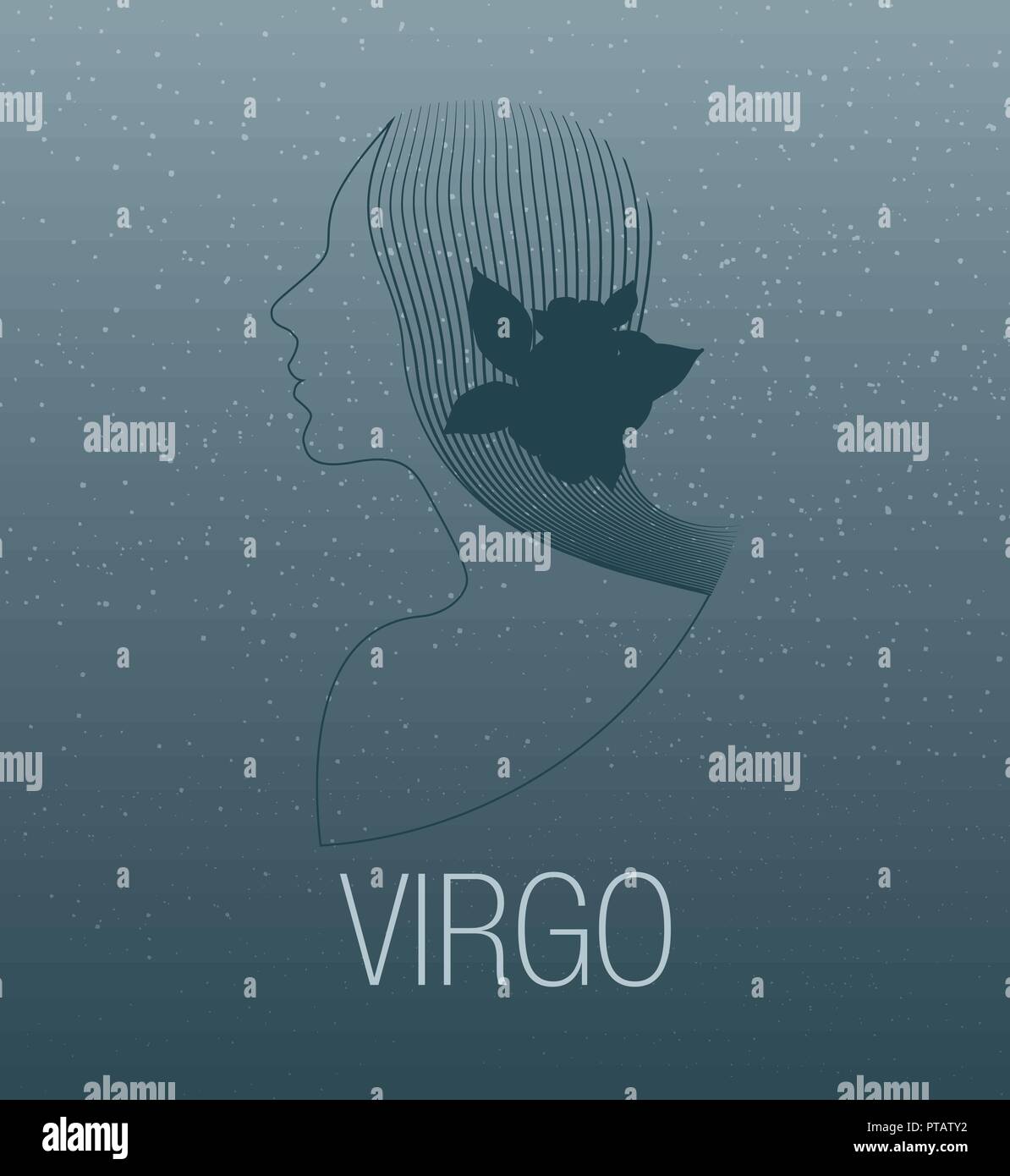 Zodiac Sign. Virgo. Vector Illustration Stock Vector Image & Art - Alamy