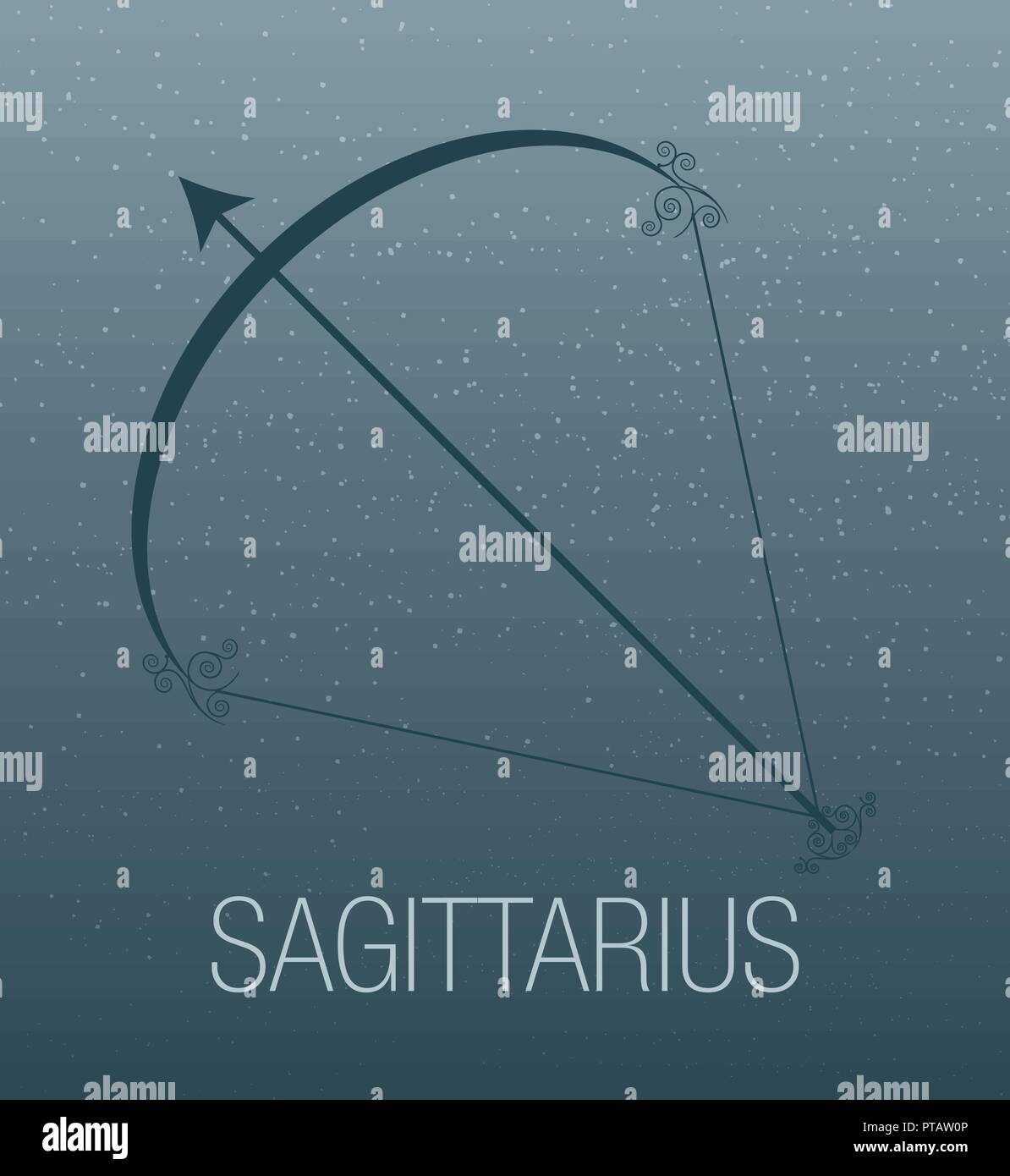 Zodiac Sign Sagittarius Vector Illustration Stock Vector Image And Art