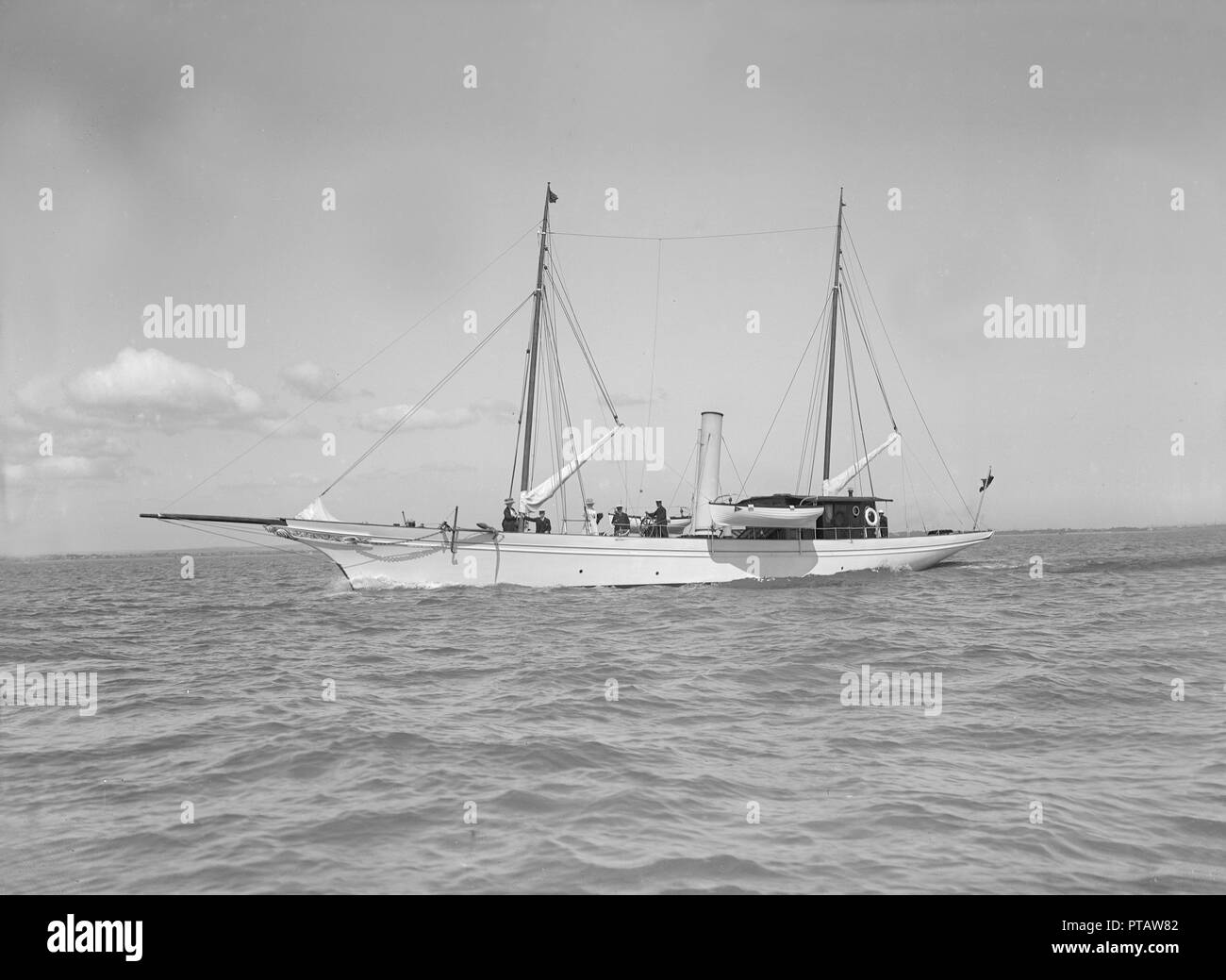 The steam yacht 'Primrose' under way, 1911. Creator: Kirk & Sons of ...