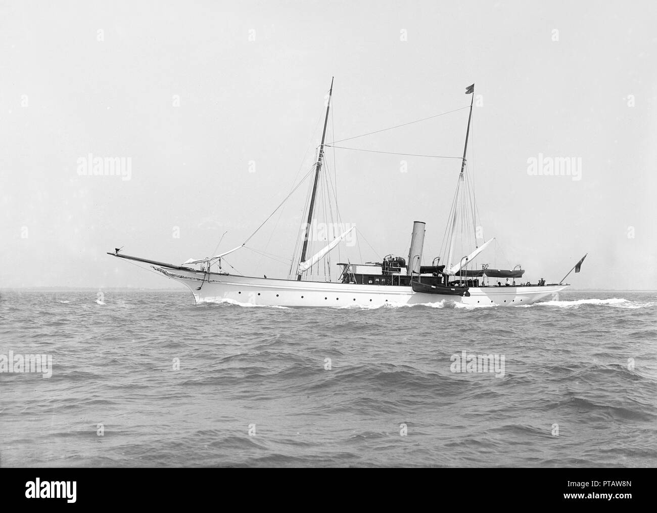 The steam yacht 'Winifred' under way, 1914. Creator: Kirk & Sons of ...