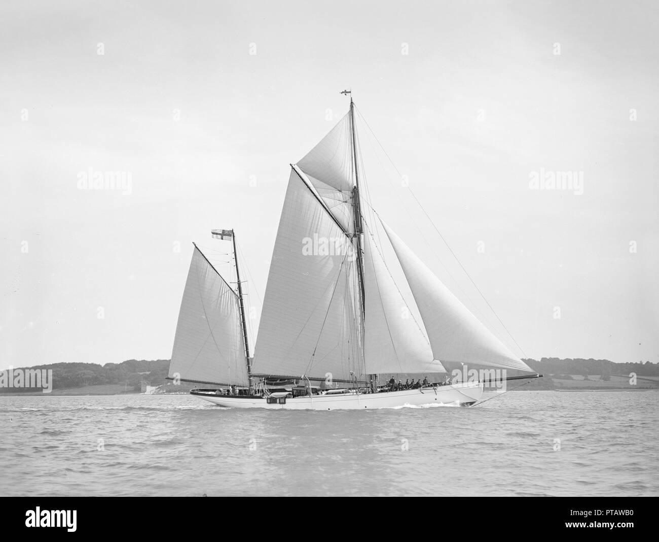 The 96 ft ketch 'Julnar', 1911. Creator: Kirk & Sons of Cowes Stock ...