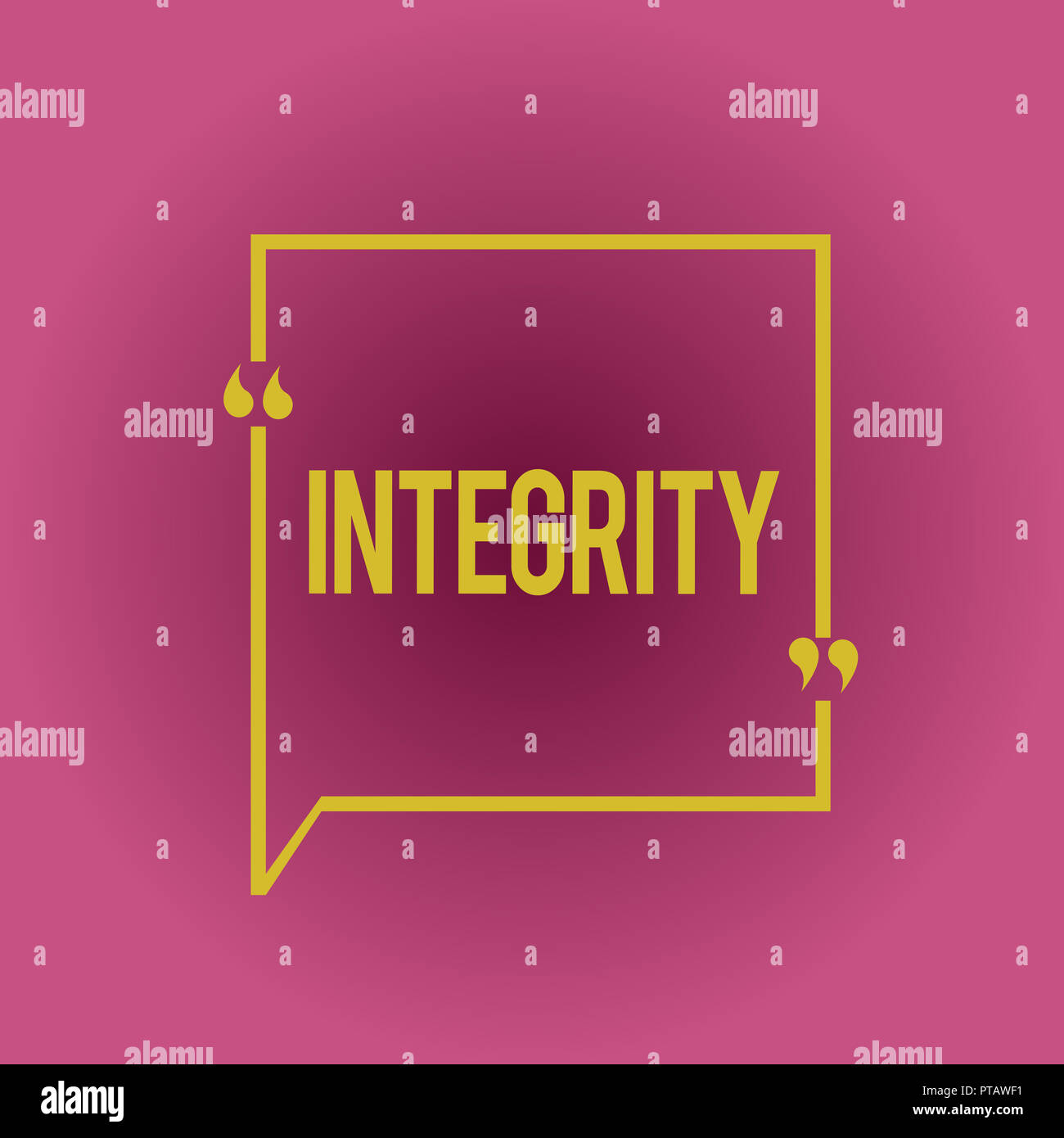 Writing note showing Integrity. Business photo showcasing quality of ...