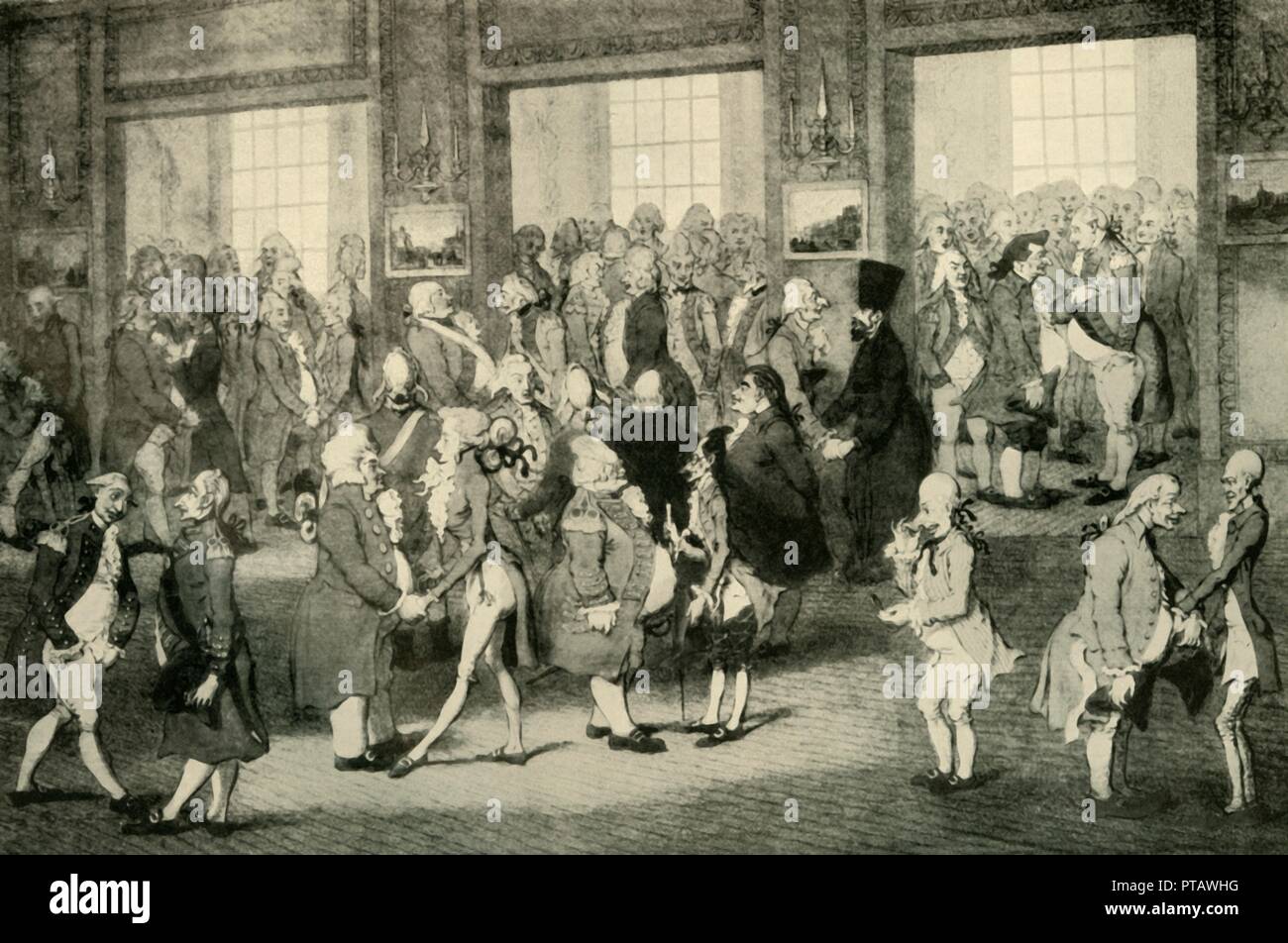'Levee of Lord Cornwallis (Governor General in the doorway on right ...