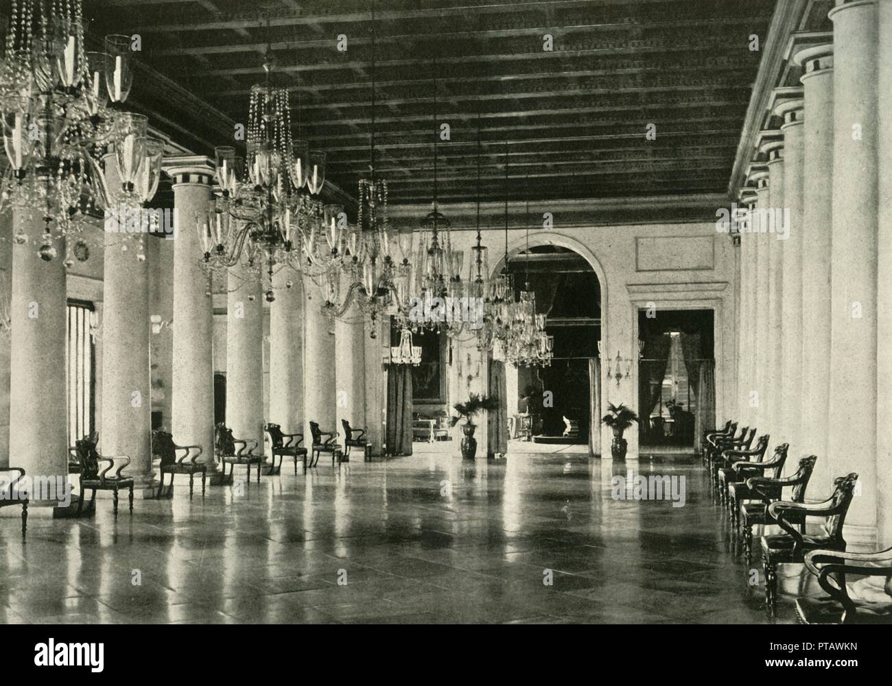 'The Marble Hall, Government House', 1925. Creator: Unknown Stock Photo ...