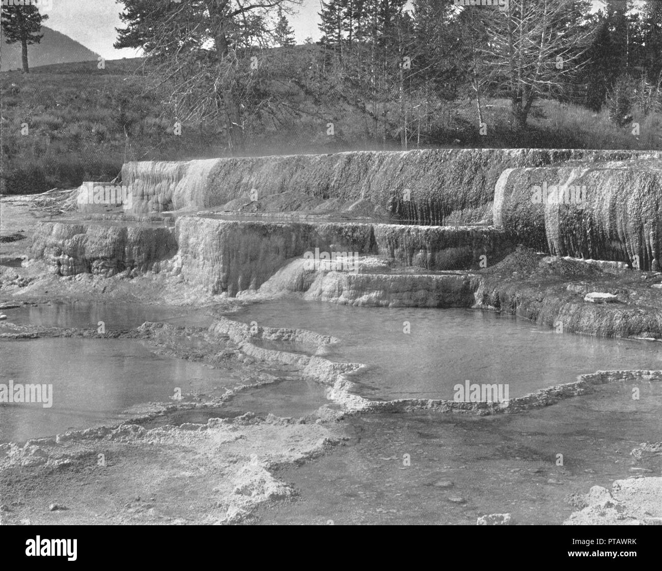 Brown Sulphur Springs, Yellowstone National Park, USA, c1900. Creator ...