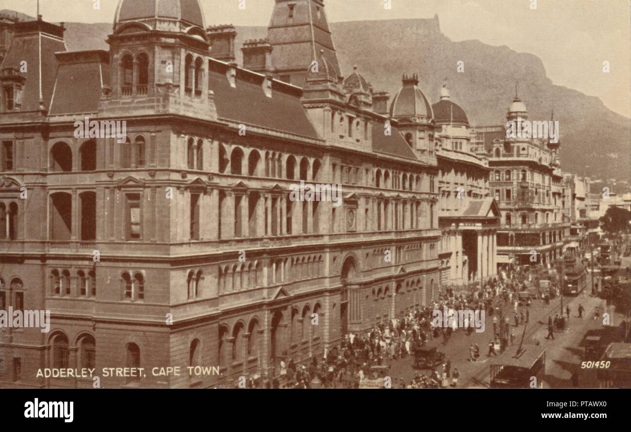 'Adderley Street, Cape Town', early 20th century. Creator: Unknown ...