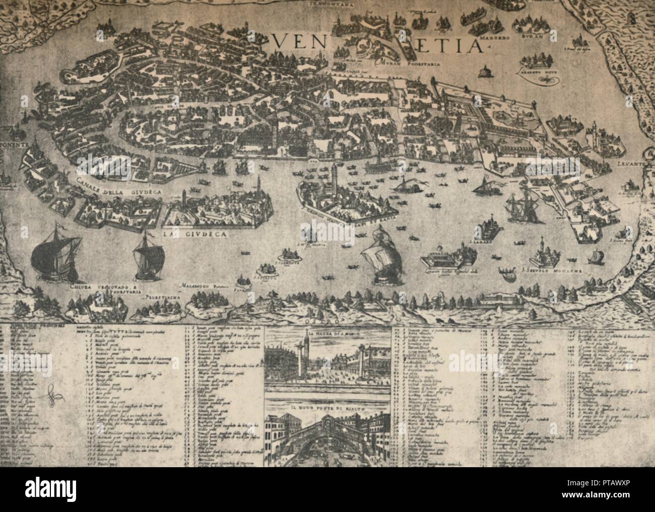 Venice map 16th century hi-res stock photography and images - Alamy