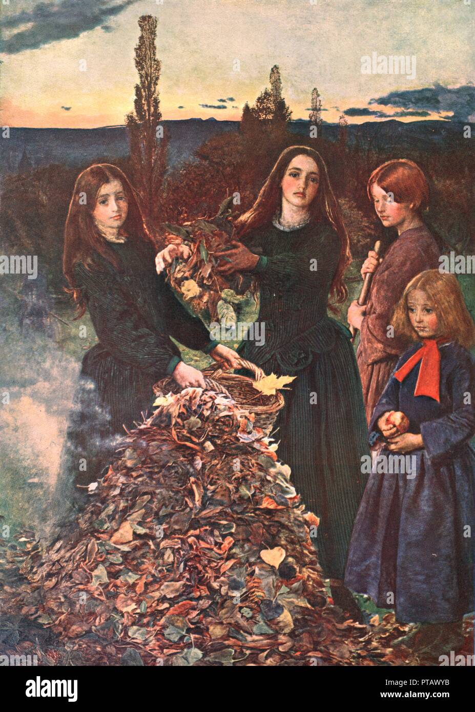 'Autumn Leaves', 1856, (c1902). Creator: Unknown Stock Photo - Alamy