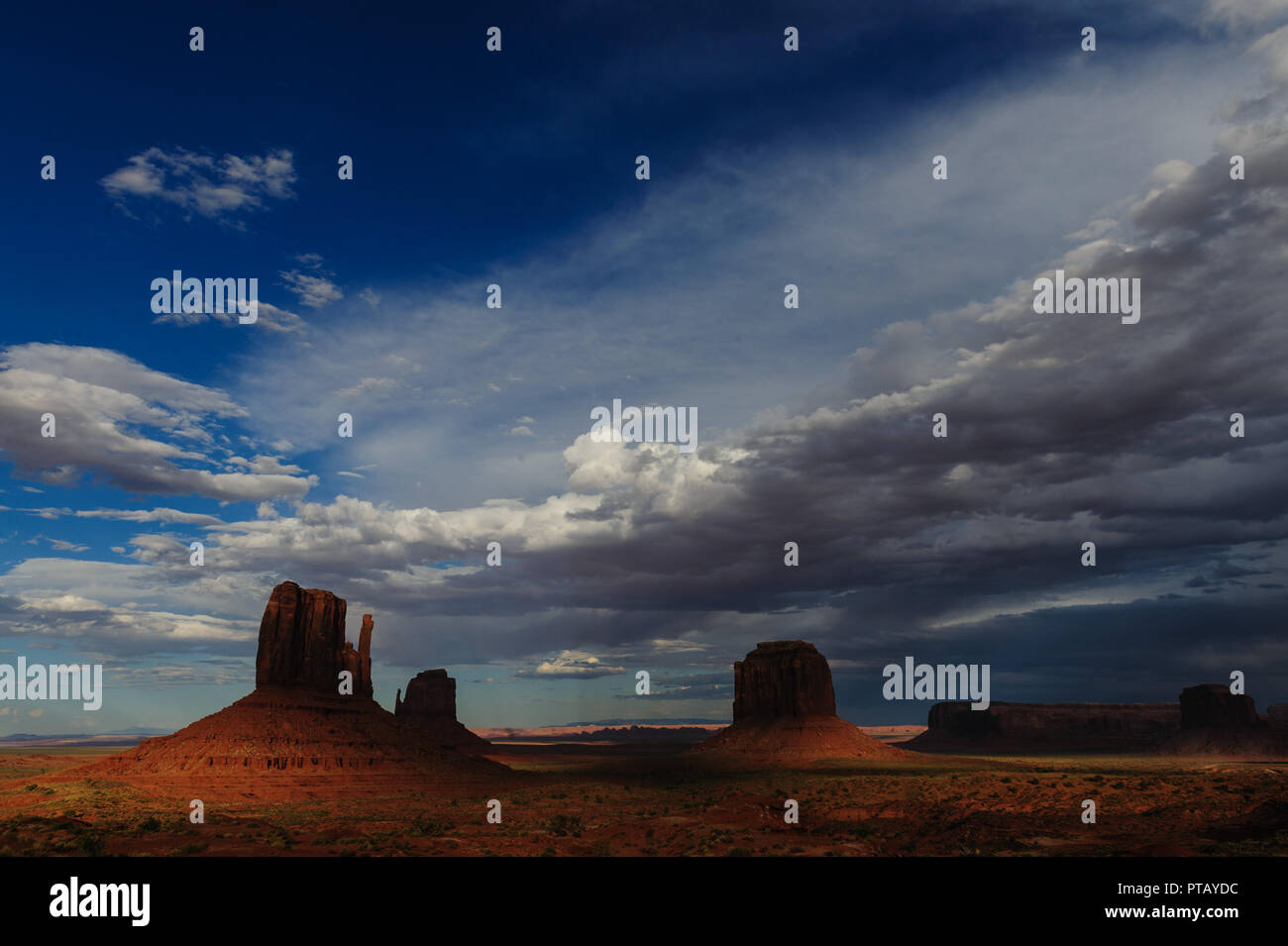 Monument Valley at Sunset Stock Photo - Alamy