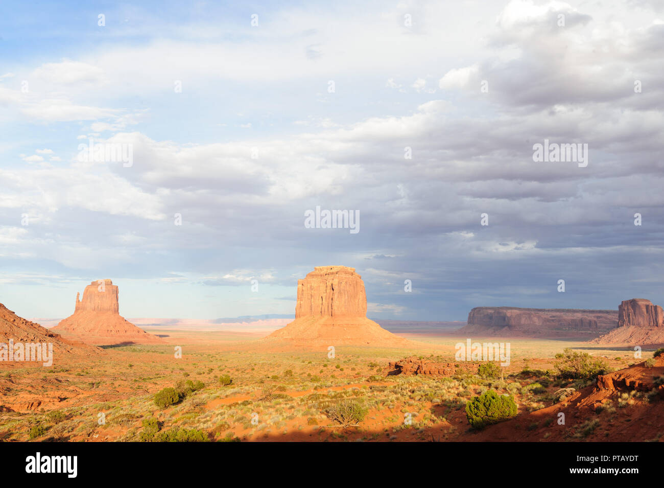 Monument Valley at Sunset Stock Photo - Alamy