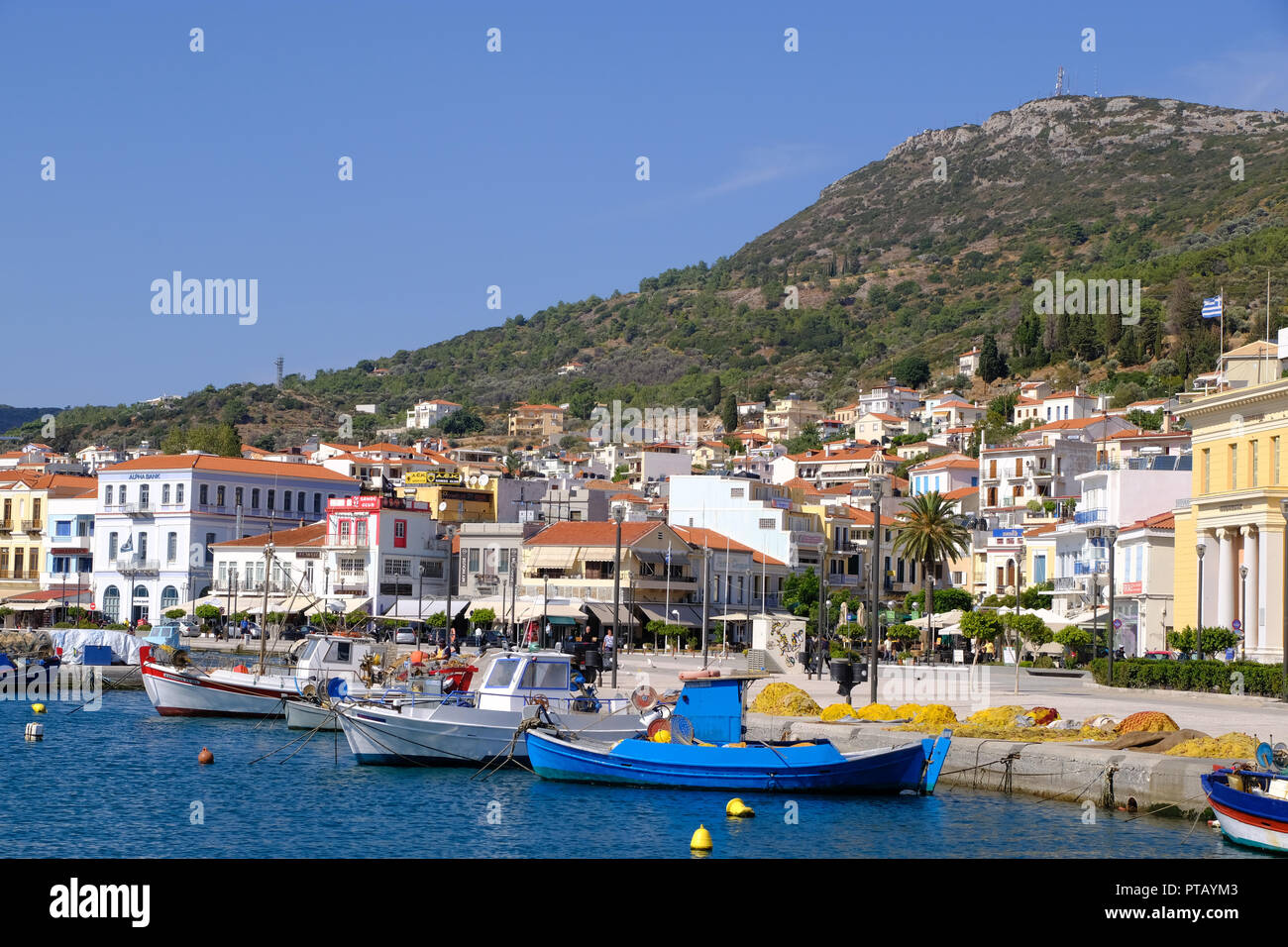 Samos (vathy) Waterfront Stock Photo - Alamy