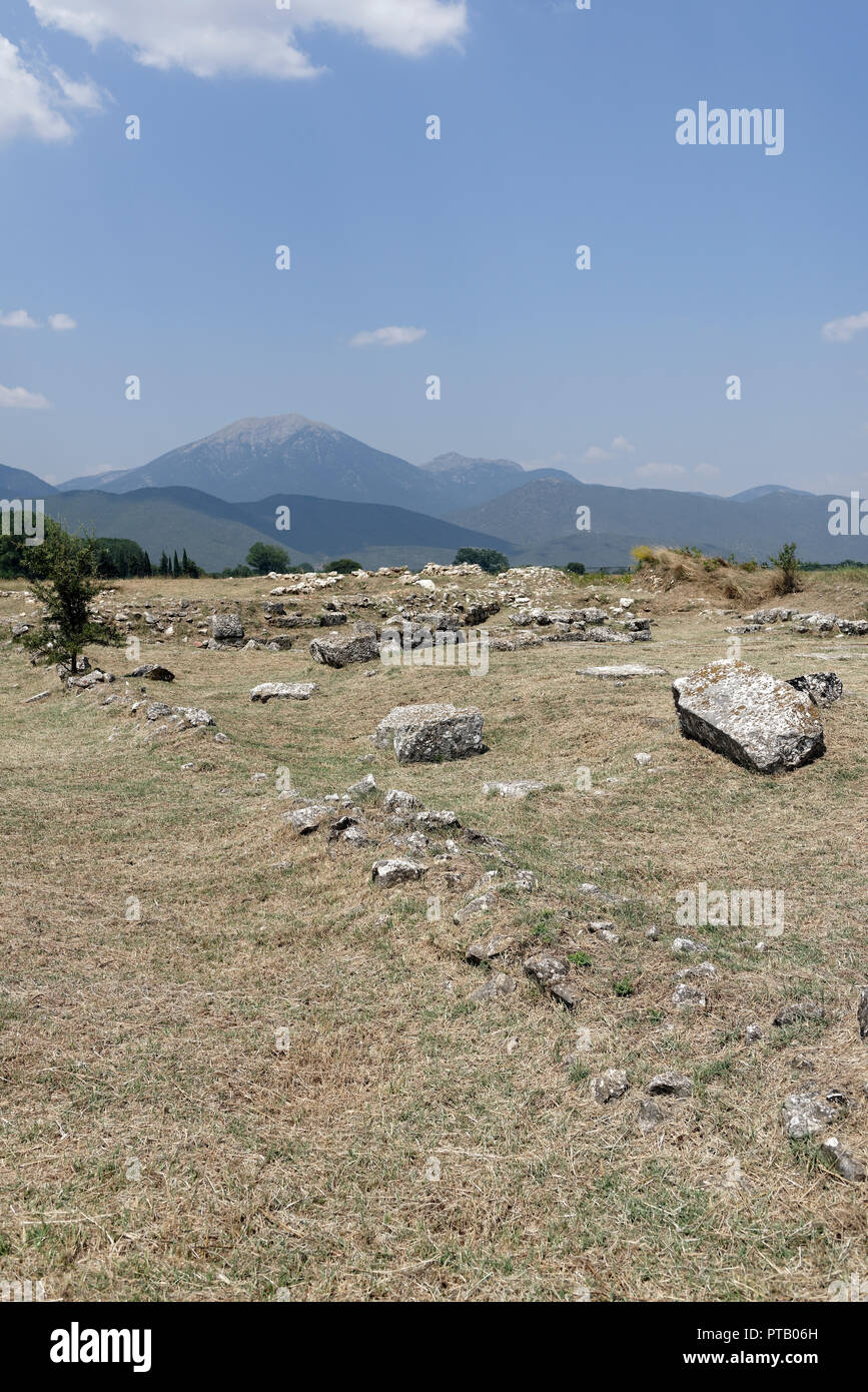 Ruins of the Makellos of Epigone, Mantineia, Arcadia, Peloponnese ...
