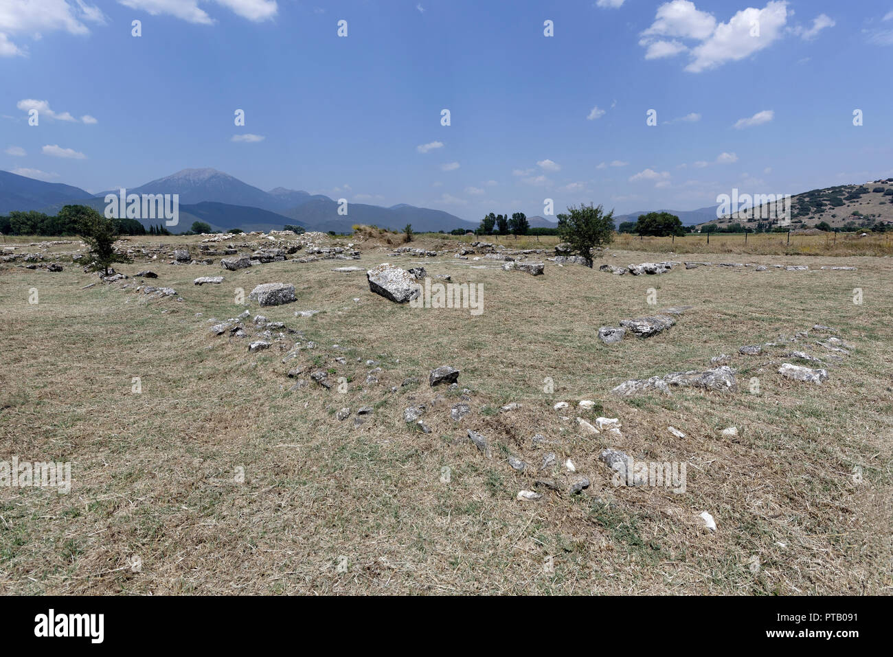Ruins of the Makellos of Epigone, Mantineia, Arcadia, Peloponnese ...