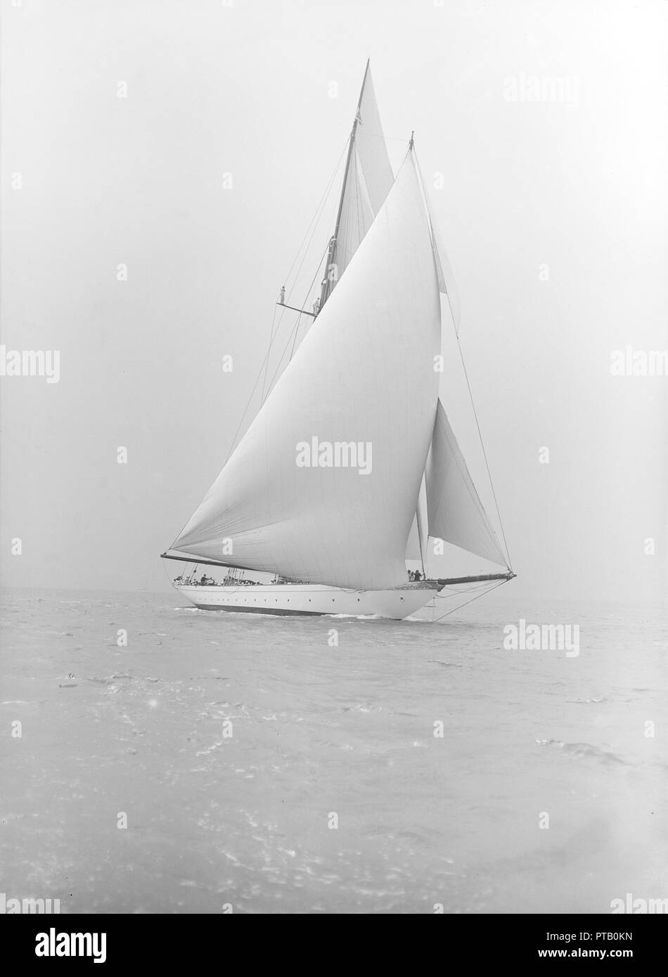 The schooner 'Meteor IV', 1913. Creator: Kirk & Sons of Cowes Stock ...