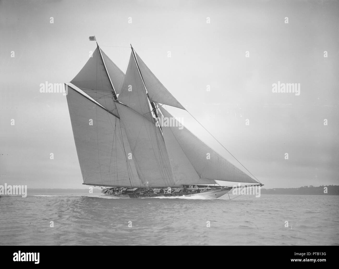 The schooner 'Meteor IV', 1911. Creator: Kirk & Sons of Cowes Stock ...