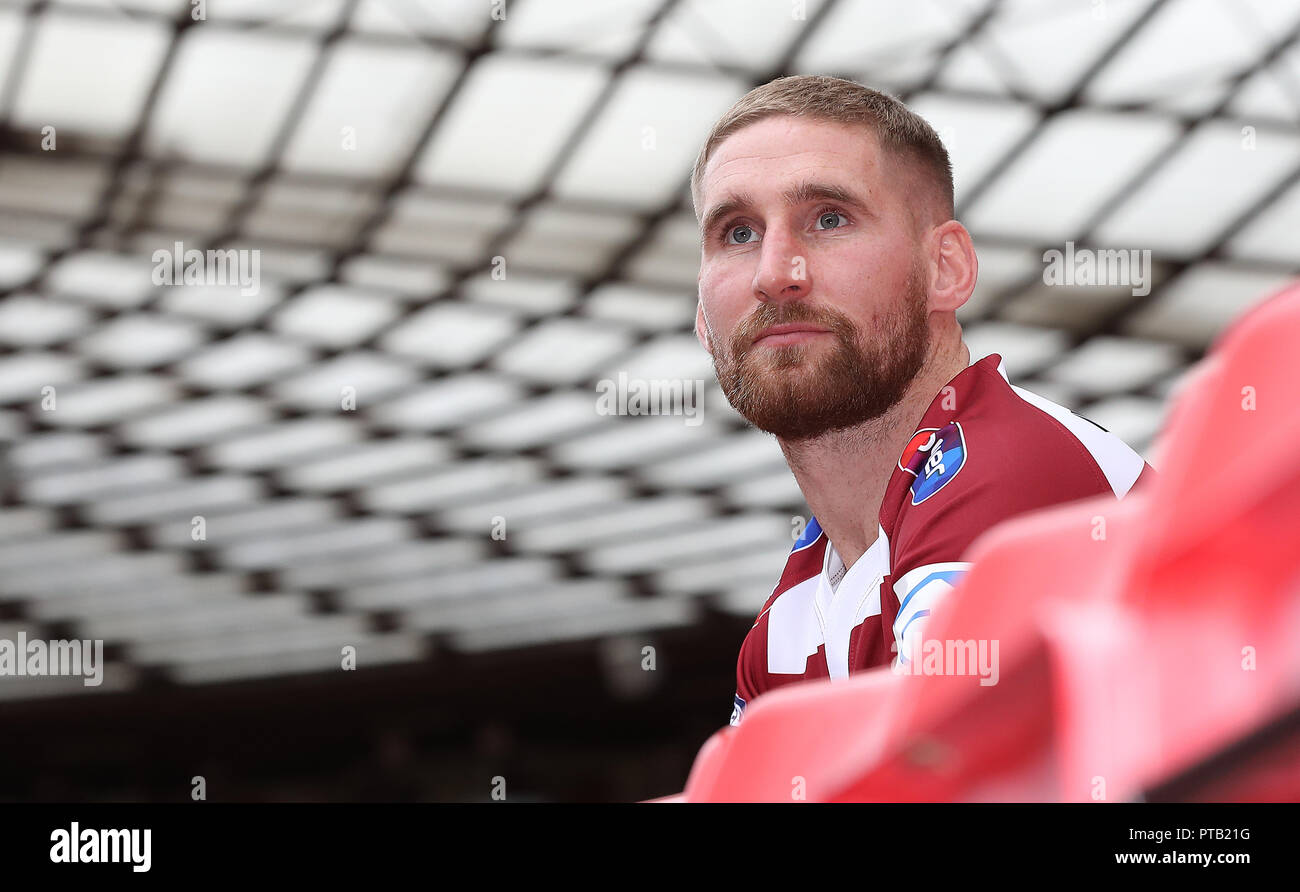 Wigan Warriors Sam Tomkins during a photocall at Old Trafford ...