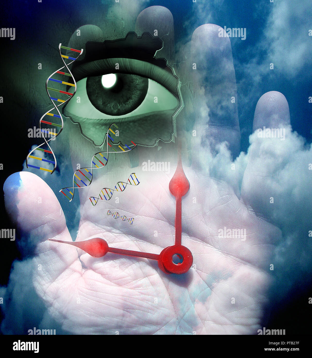 Human Eye And Dna High Resolution Stock Photography and Images - Alamy