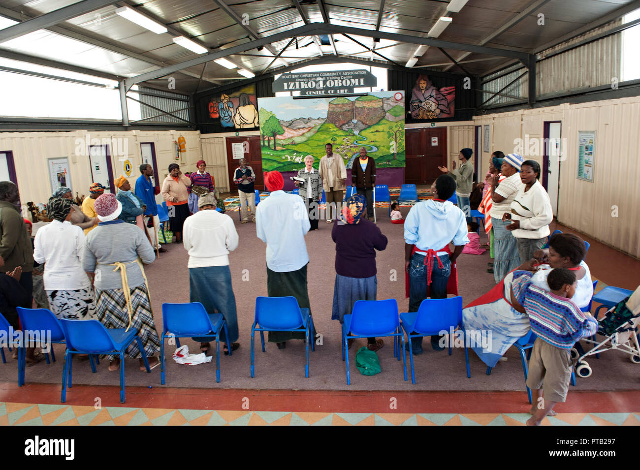 A Christian Community Meeting Place In The Township Village Of Imizamo Yethu A Shanty Town In
