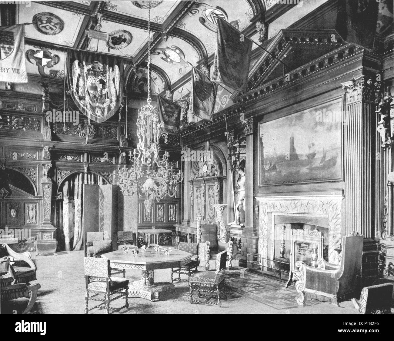 Tudor banquet Black and White Stock Photos & Images - Alamy