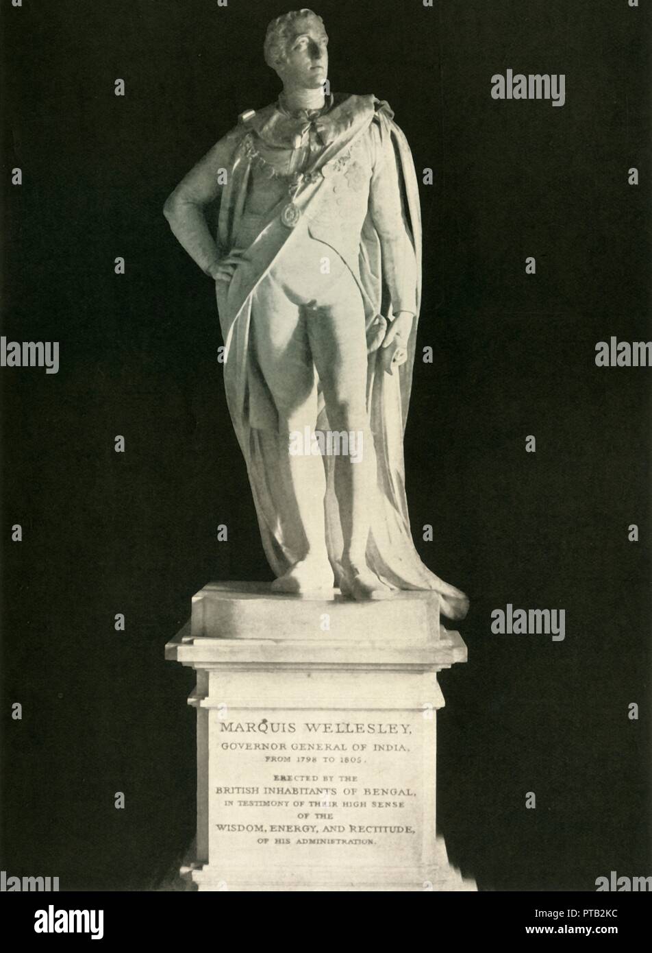 'Statue of Lord Wellesley', 1925. Creator: Unknown Stock Photo - Alamy