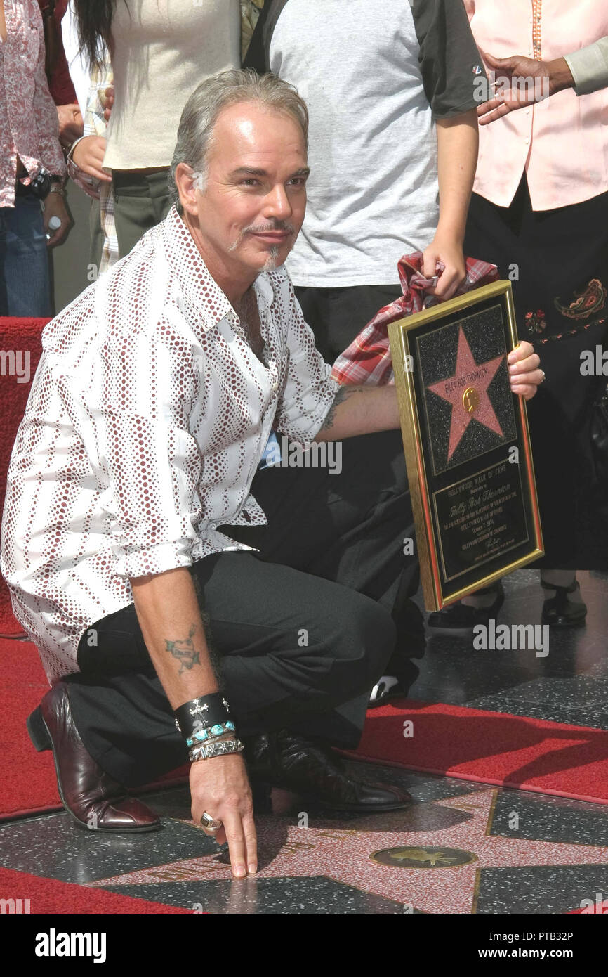Billy Bob Thornton 10/07/04 BILLY BOB THORNTON WALK OF FAME ...