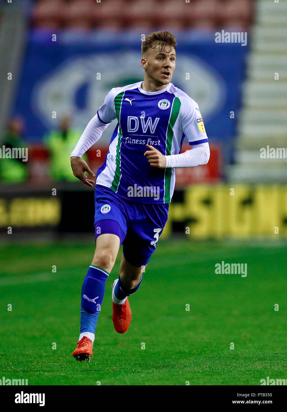 Wigan Athletic's Lee Evans Stock Photo - Alamy