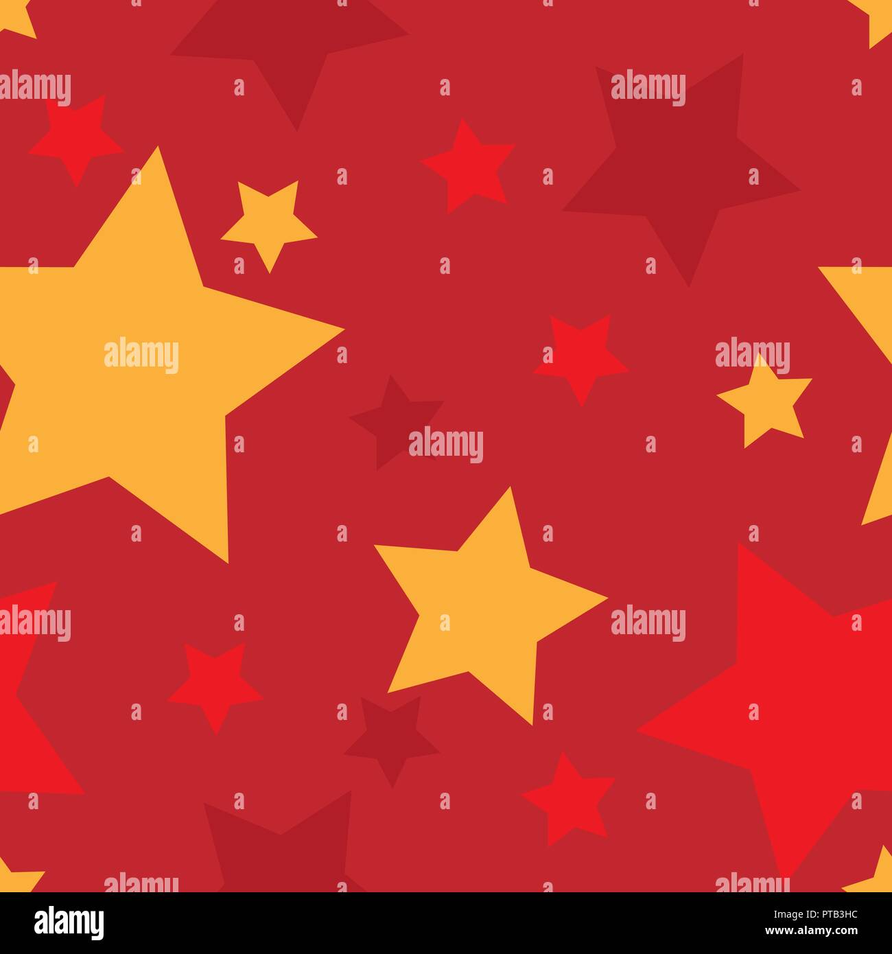 Seamless star pattern in red with gold, seasonal Christmas pattern ...