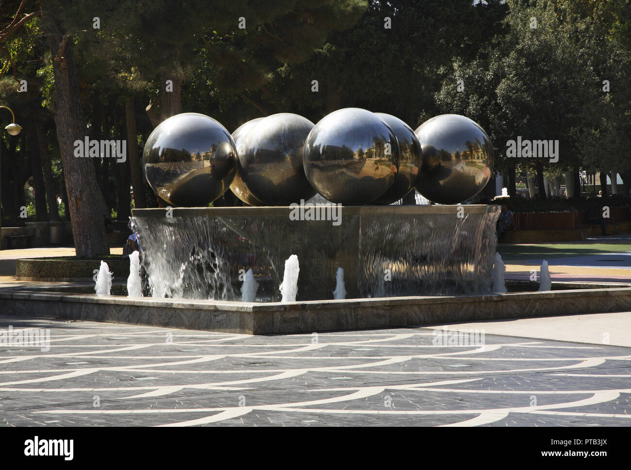 Fountain square in Baku. Azerbaijan Stock Photo - Alamy