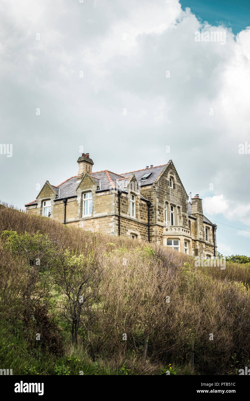 Large Victorian house in Saltburn by the Sea, North Yorkshire Stock ...