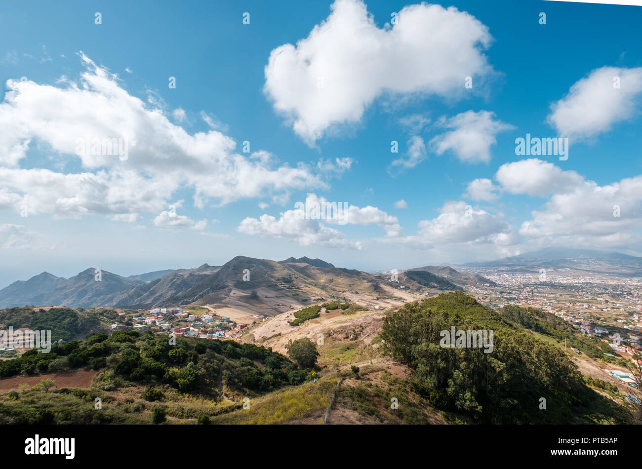 Summer landscape hills valley village hi-res stock photography and ...