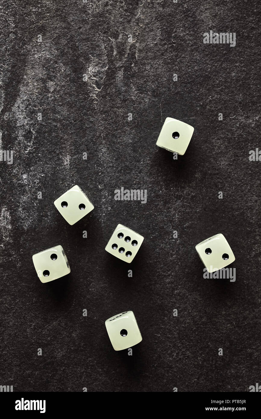 Dice dark background hi-res stock photography and images - Alamy