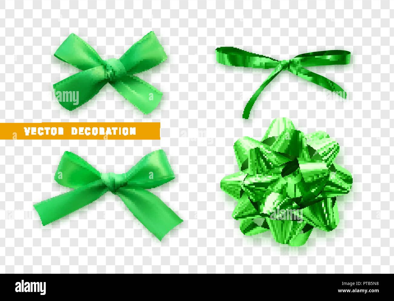 Green Christmas Bow Clipart