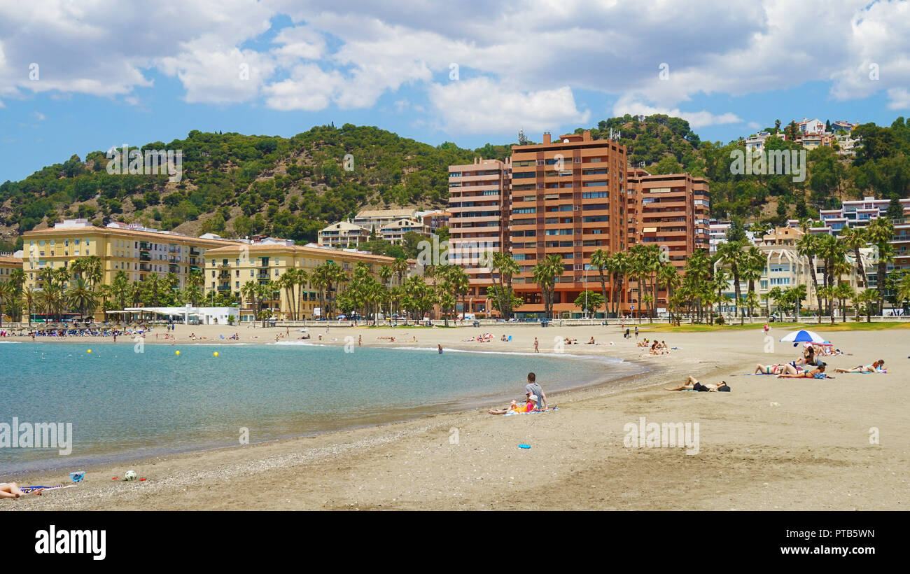 Caleta beach malaga hi-res stock photography and images - Alamy