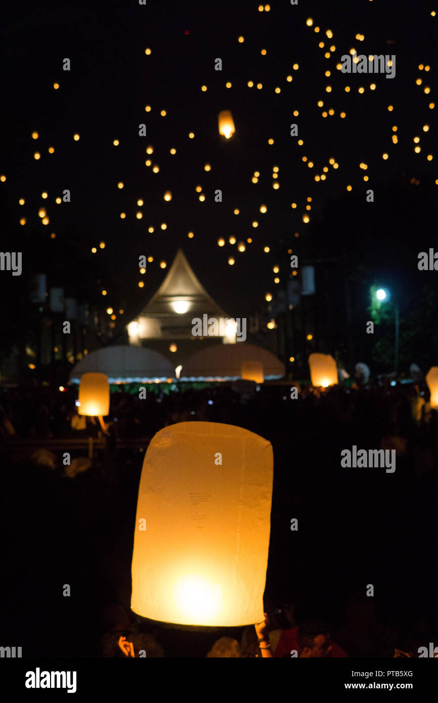 Latern Festival in Chiang Mai, Thailand Stock Photo - Alamy