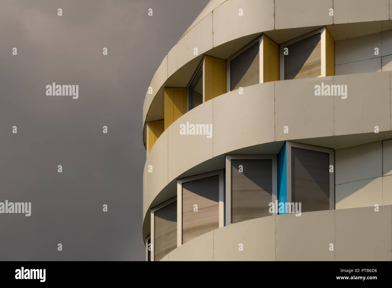 The upper part of a modern office building Stock Photo - Alamy